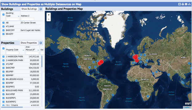 Display Objects from Multiple DataSources on a Map