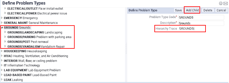 Define Problem Types