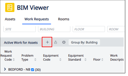Review the Work Request List in the BIM Viewer