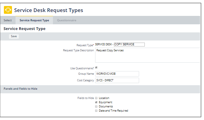 Manage Request Types
