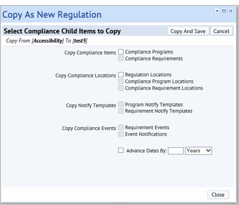 Copying Regulations, Contracts, and Programs Including Child Records