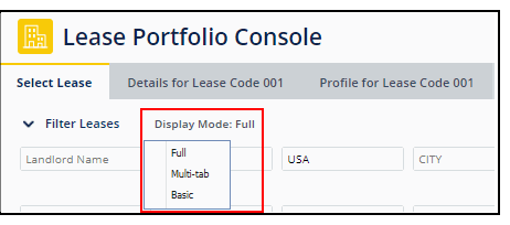 Lease Portfolio Console