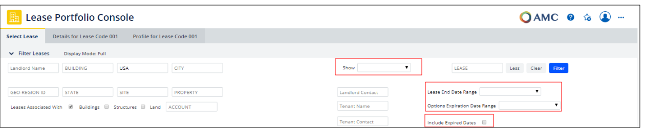 Lease Portfolio Console