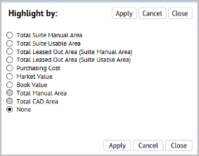 Manage Buildings / Structures / Land: Map View