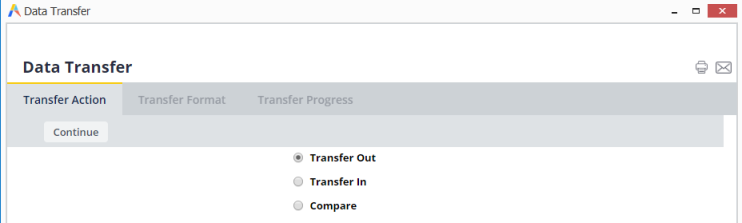 Exporting Data with Data Transfer
