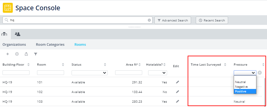 Work with Promoted and User-Defined Fields in the Space Console