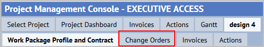 Managing Change Orders