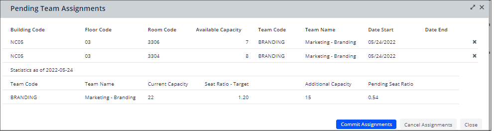 Assign Rooms to Teams Using the Floor Plan