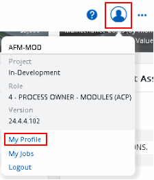 Changing your Preferences and Password (My Profile command)