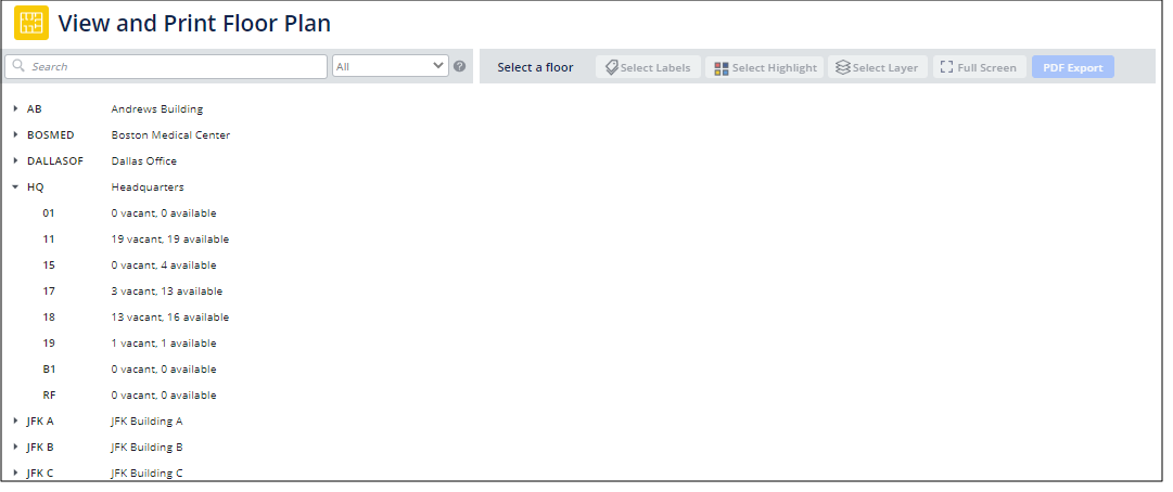 View and Print Floor Plan