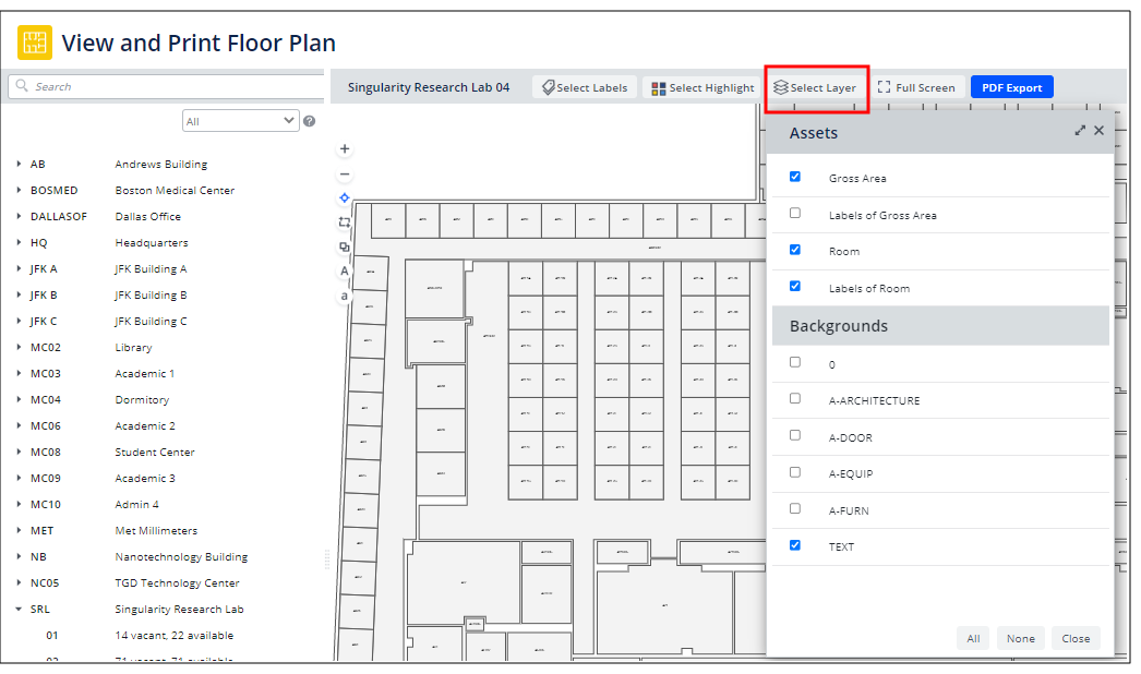 View and Print Floor Plan