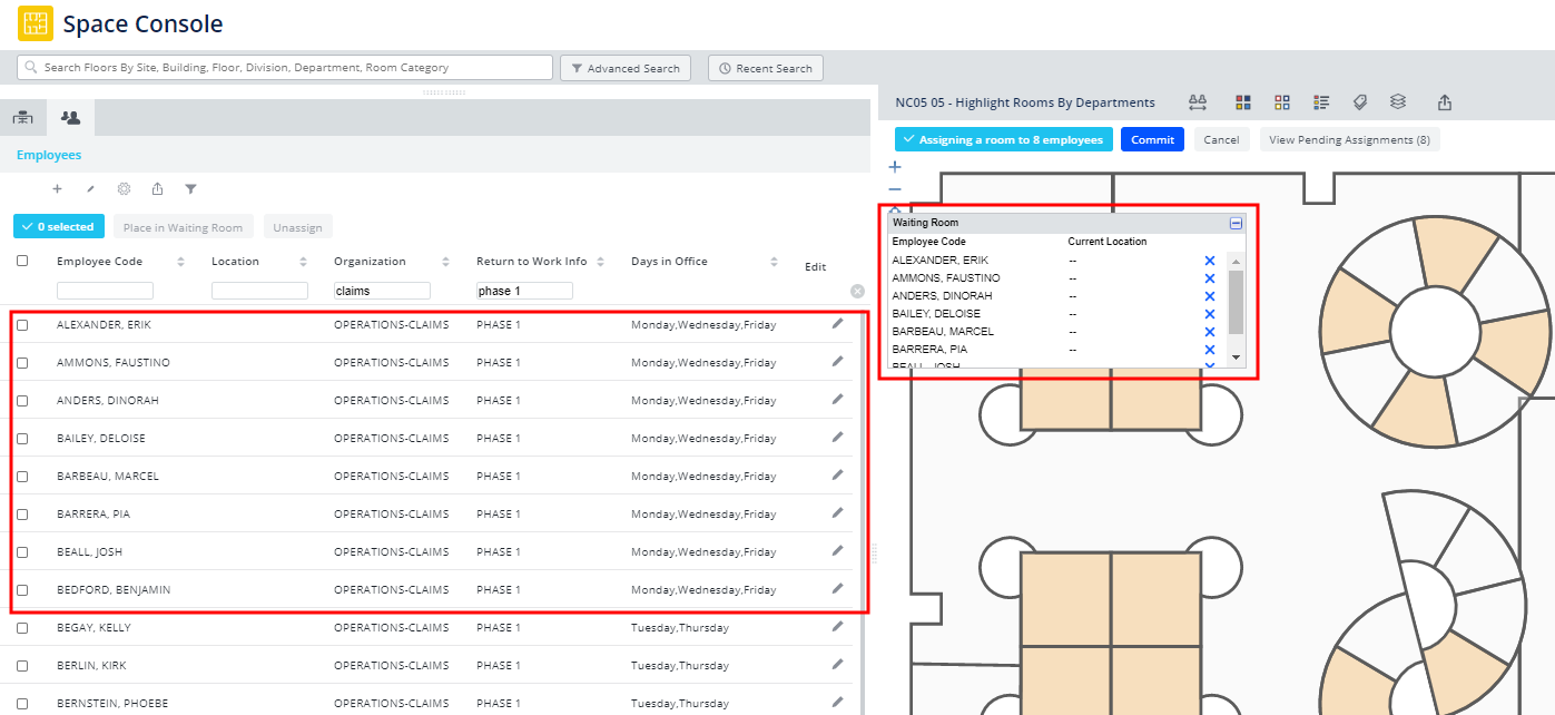 Create a Return-to-Work Occupancy Plan